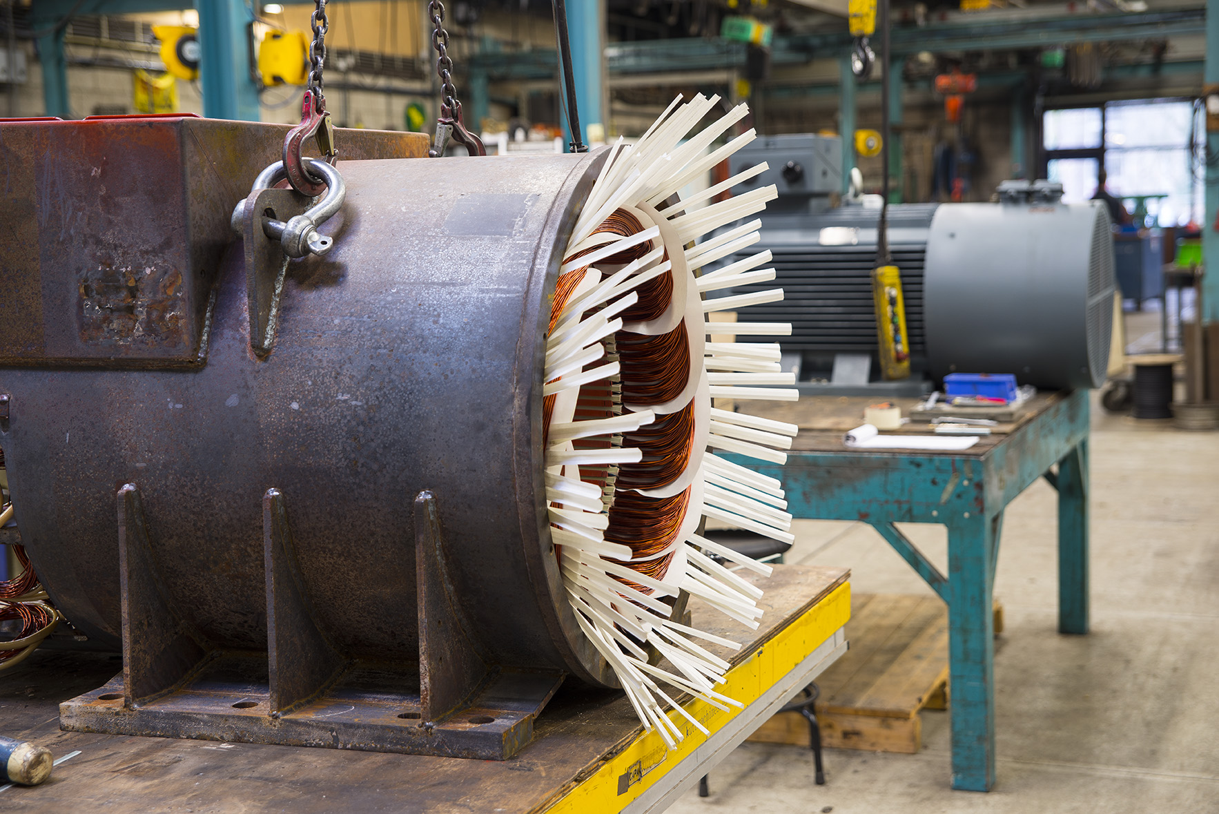 Wikkelen van Elektromotoren en Generatoren gebeurt bij ELMA